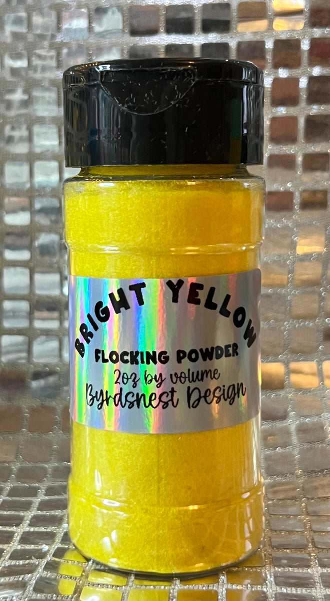 Bright Yellow Flocking Powder – Byrdsnest Design